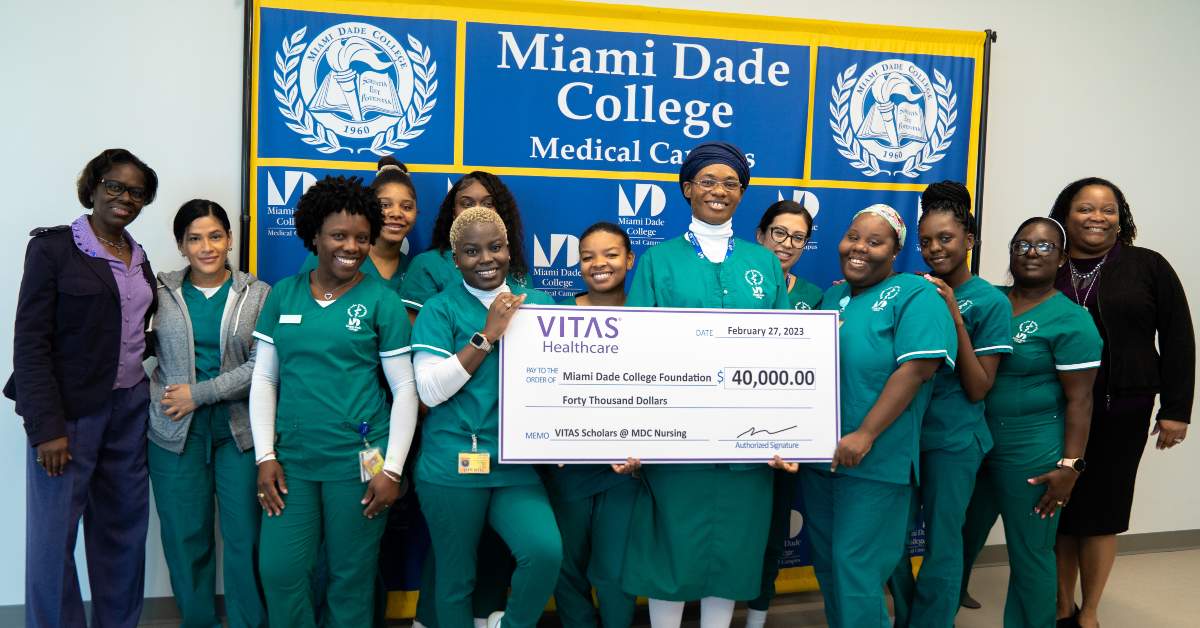 VITAS Invests in Future Nurses With Miami Dade Scholarship | VITAS ...